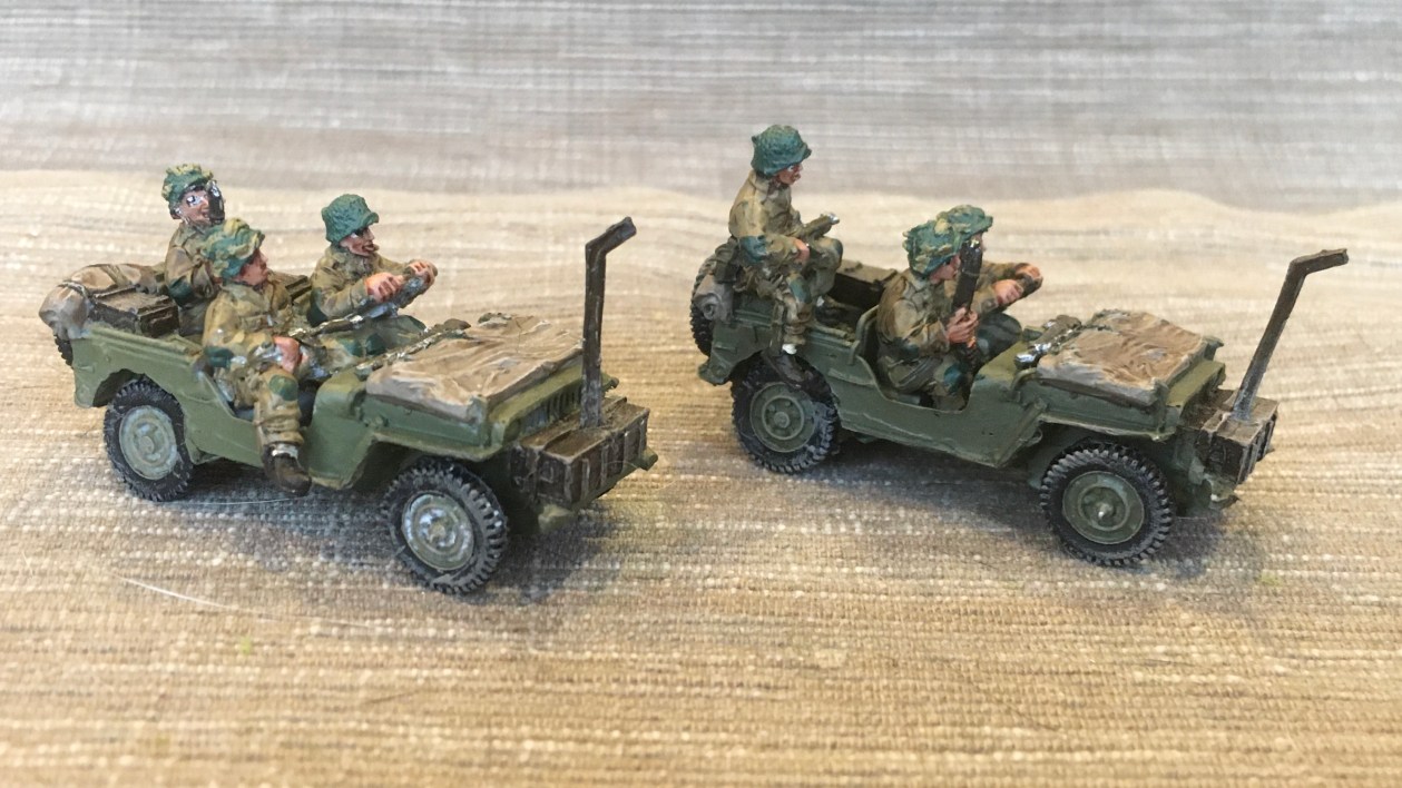 28mm: US Airborne HQ, Jeeps and 57mm Anti-Tank Gun from Warlord Games ...
