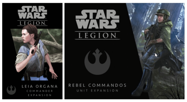 Star Wars Legion: Rebel Commandos and Commander Leia Organa | Brooklyn ...